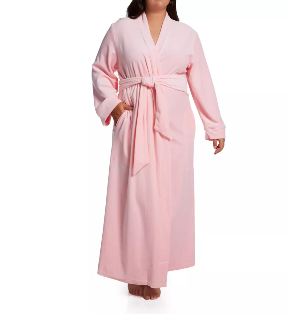 Plus Velour Wrap Robe