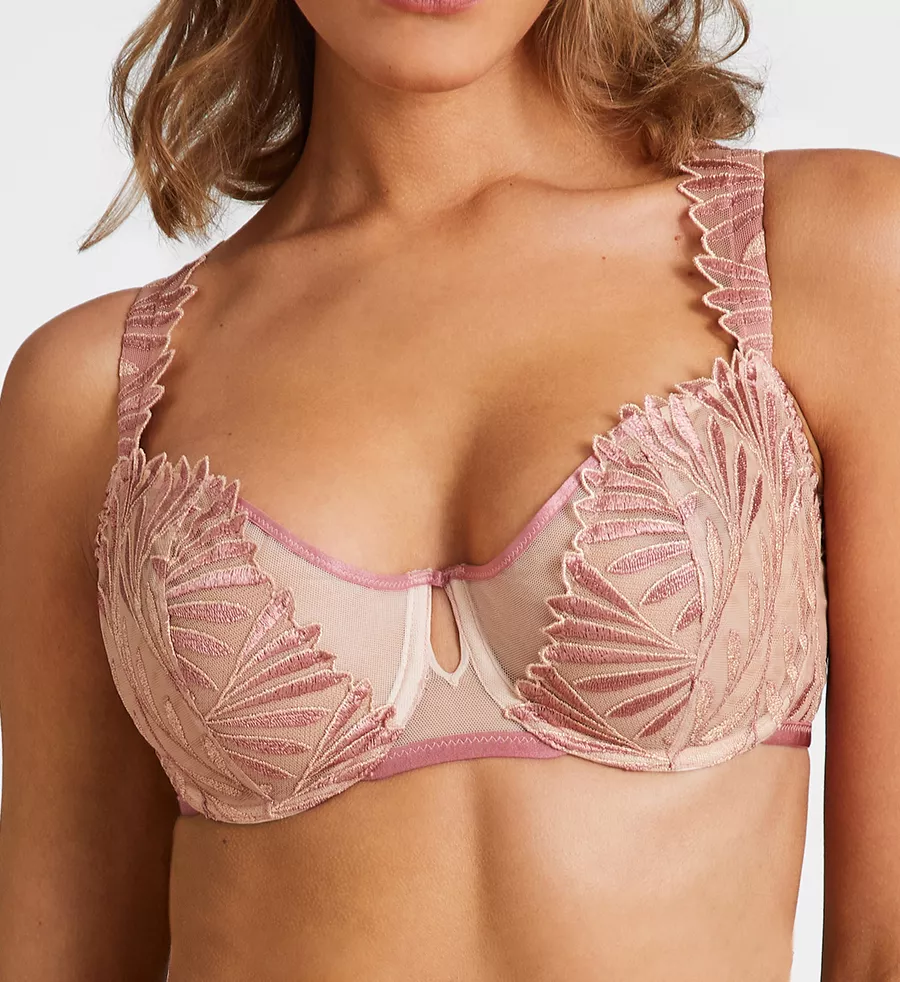 Iris Van Herpen x Aubade Underwire Half Cup Bra Silk Rose 36D