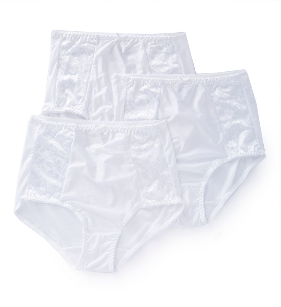 Double Support Brief Panty - 3 Pack White x3 9