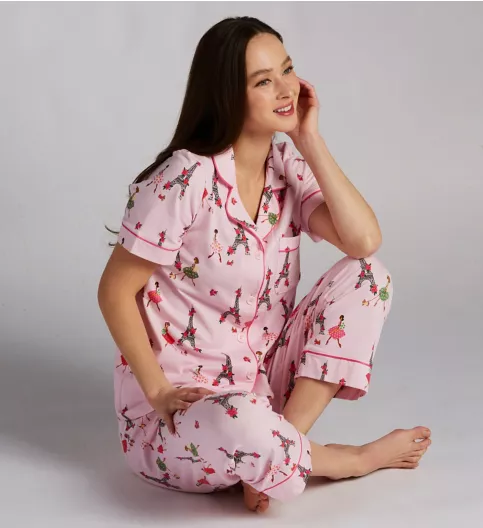 Organic Cotton Tres Chic Cropped Classic PJ Set
