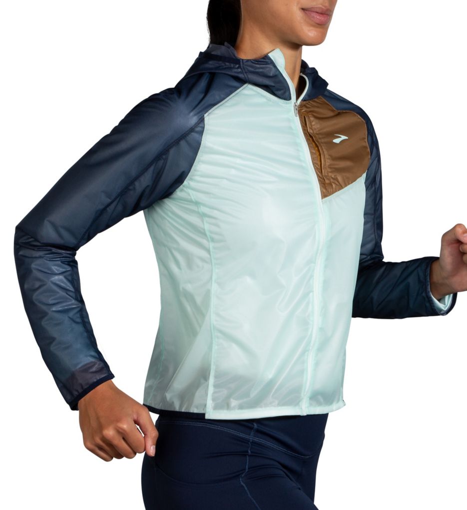 All Altitude Lightweight Packable Rain Jacket Ice Blue Multi XL