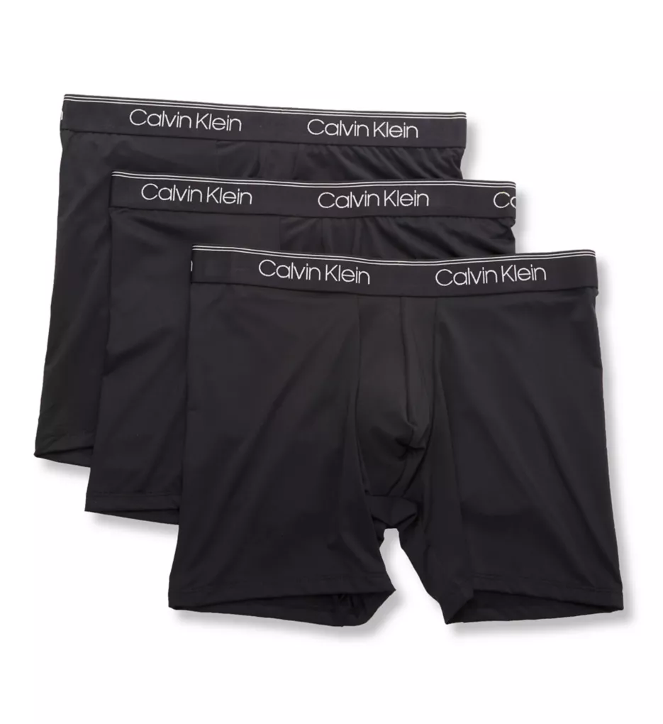 Micro Stretch Boxer Brief - 3 Pack Black M by Calvin Klein