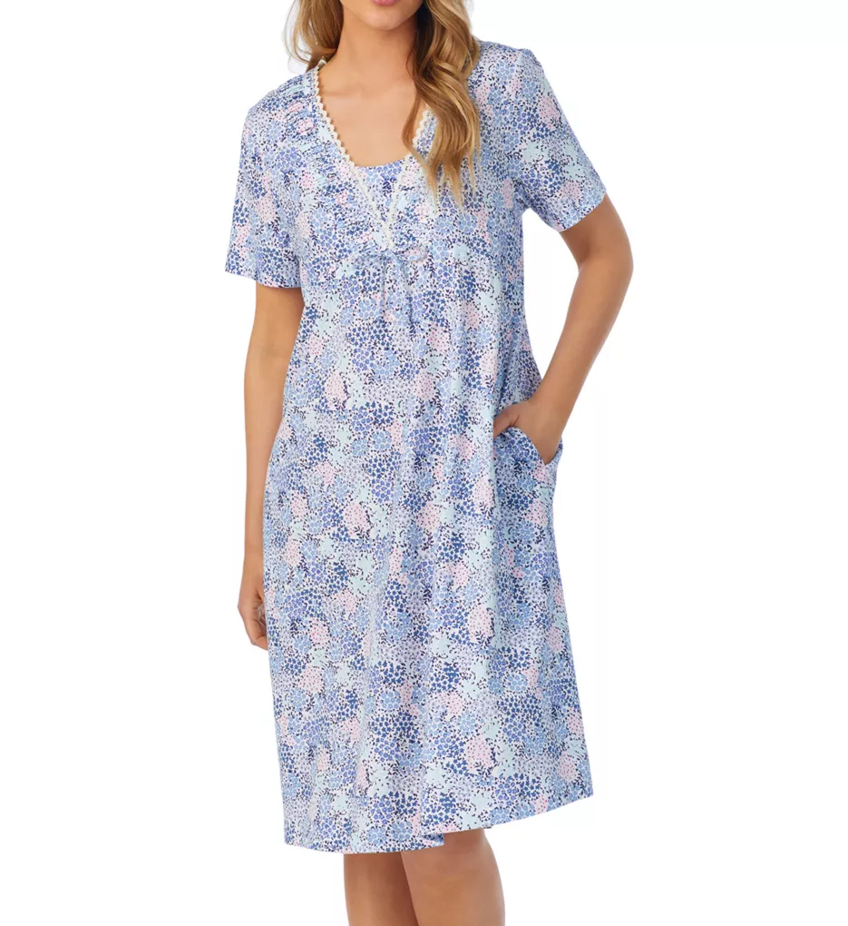 100% Cotton Knit Short Sleeve Short Sleepshirt