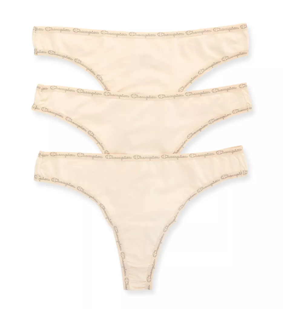 Microfiber Thong - 3 Pack Soft Taupe 3 XL