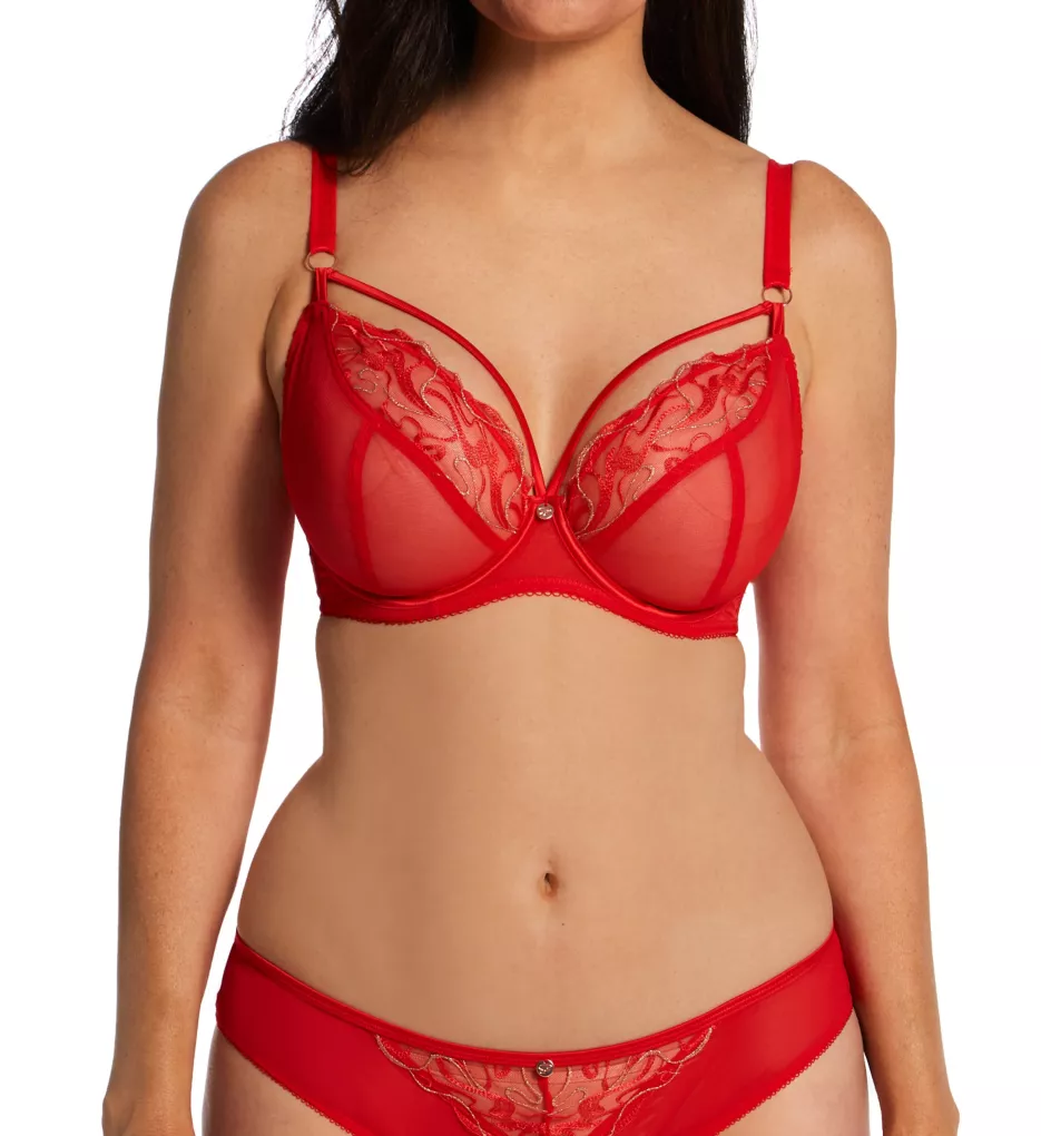 Scantilly Fascinate Plunge Underwire Bra Poppy Red 38G