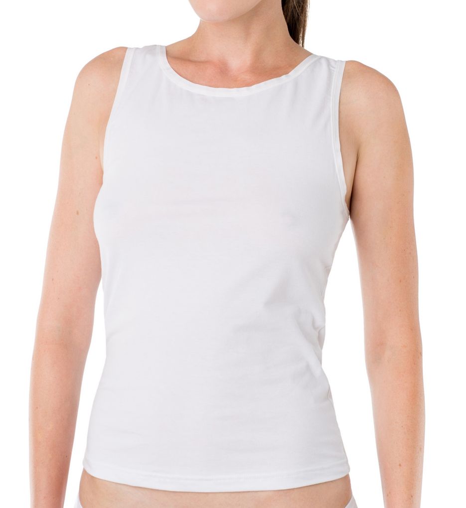 Cotton Built Up Camisole White L
