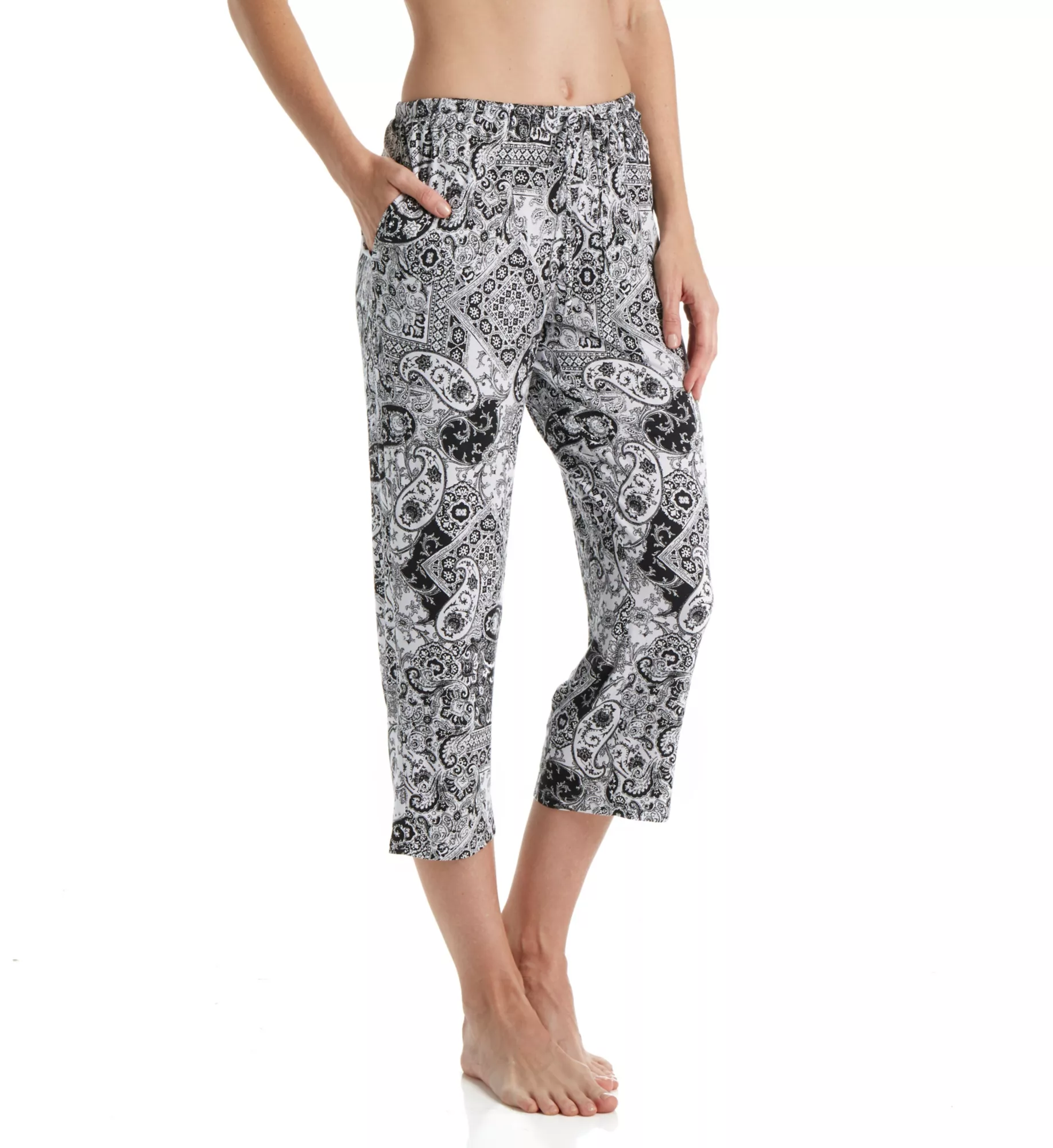 Yours to Love Cropped Sleep Pant Paisley L