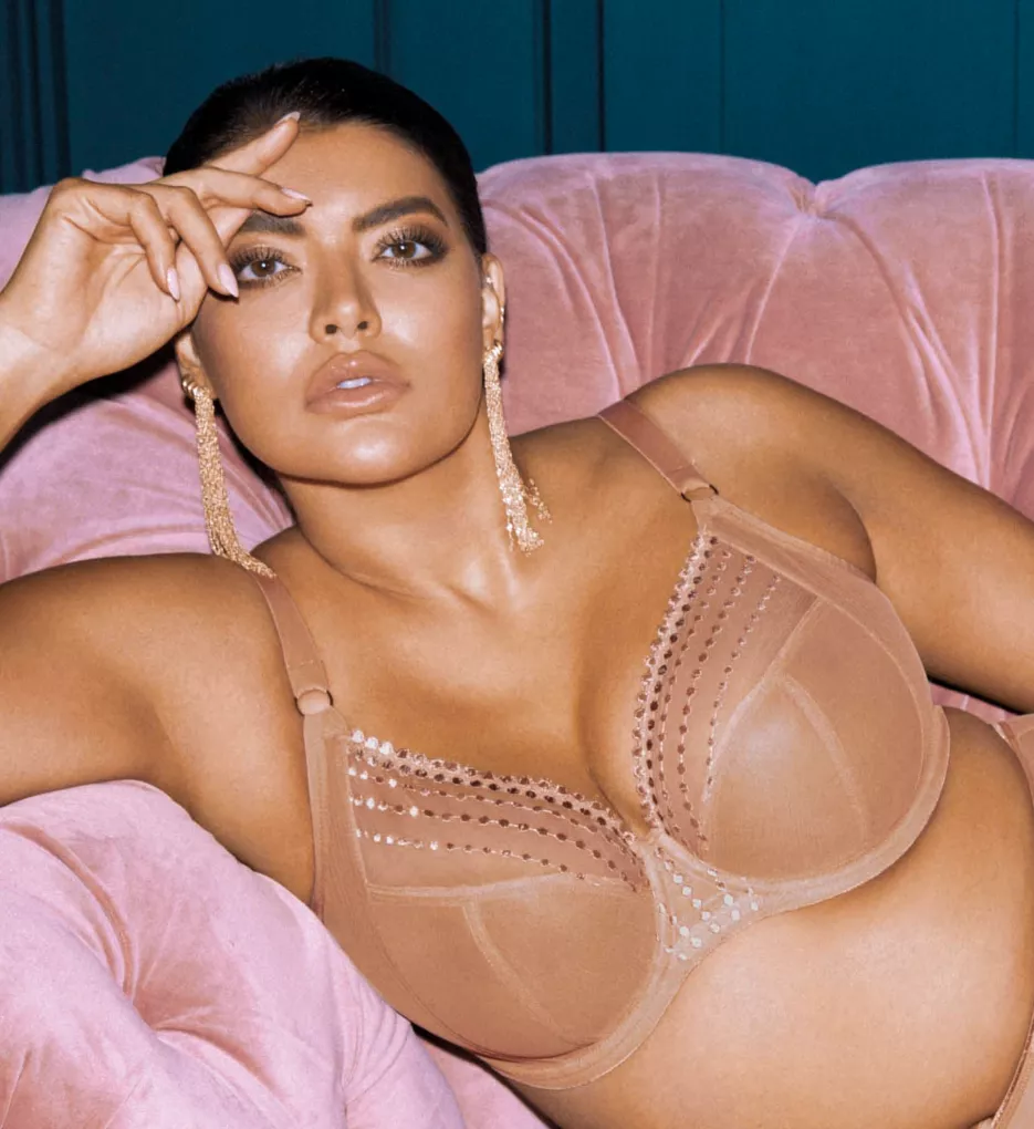 Matilda Underwire Plunge Bra Cafe Au Lait 38HH