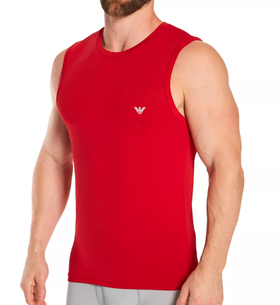 Mesh Microfiber Tank by Emporio Armani