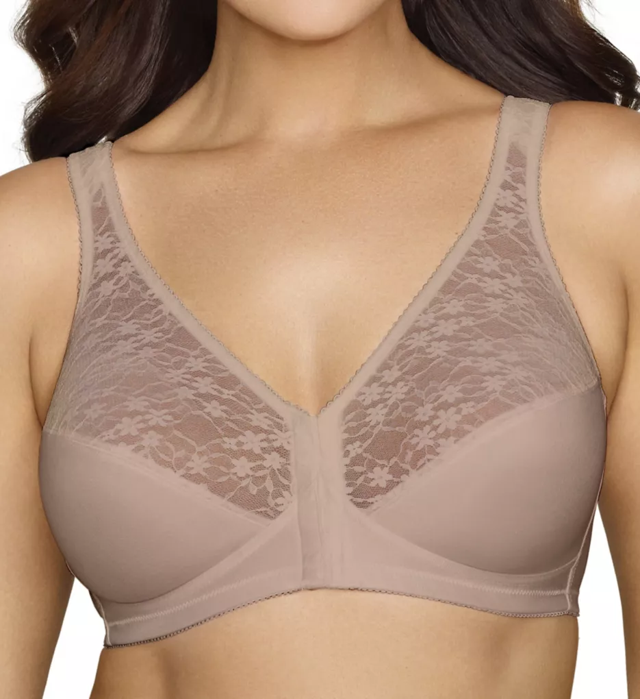 Front Close Posture Bra Walnut 44C
