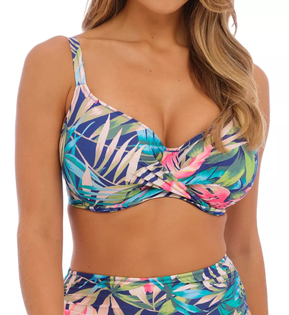 Langkawi Underwire Full Cup Bikini Swim Top French Navy 34e