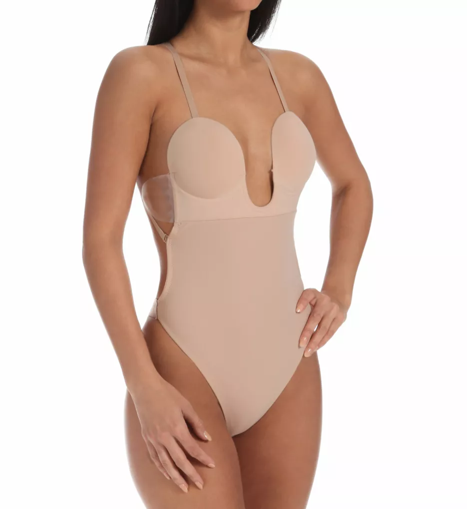 Backless Strapless Bodysuit Nude M
