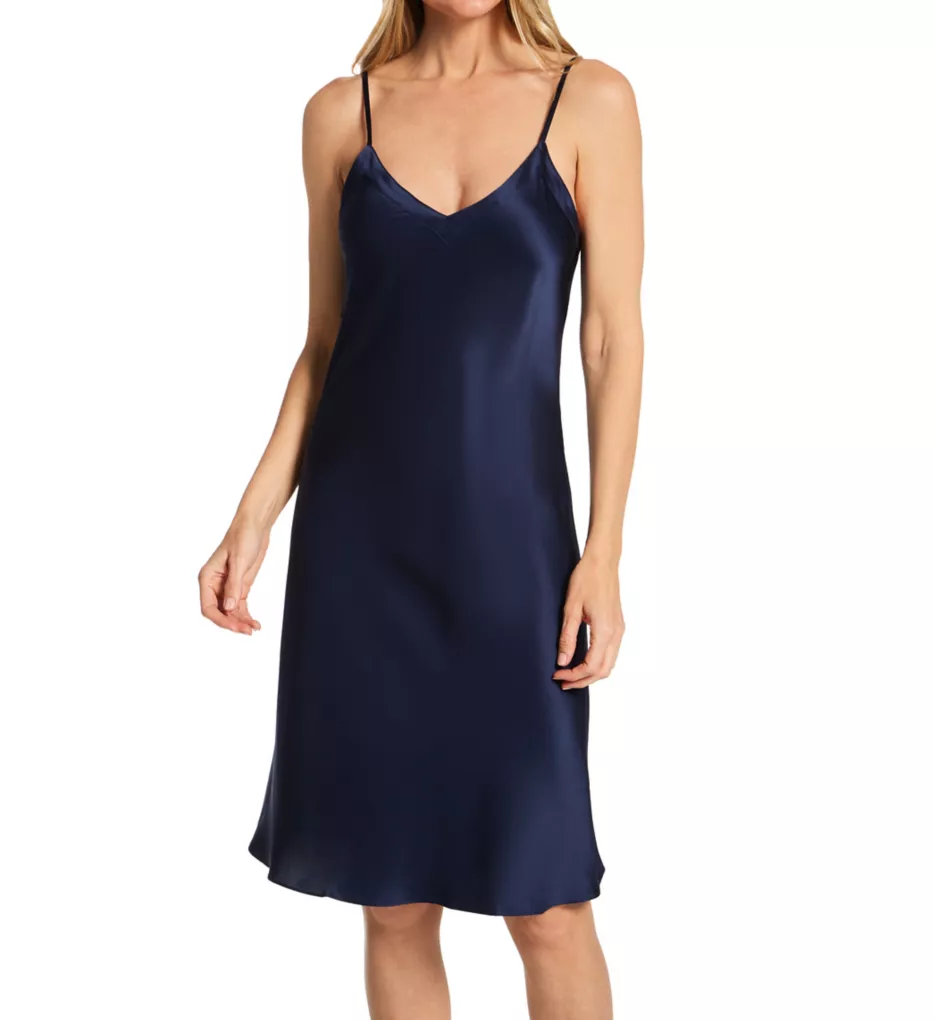 Silk Night Gown Midnight Midnight S