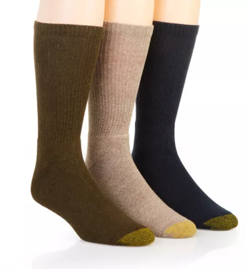 Moisture Control Uptown Crew Socks - 3 Pack OLTBDN O/S