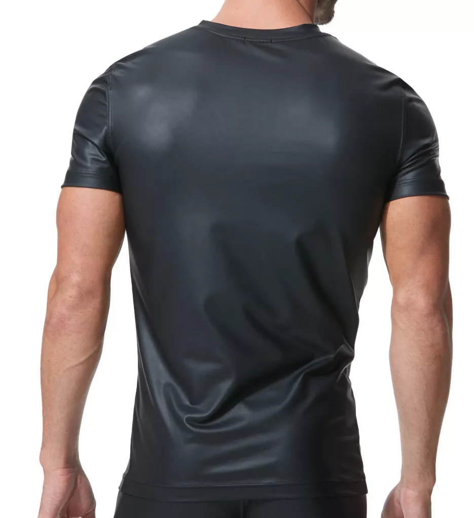 Crave Faux Leather Muscle Shirt