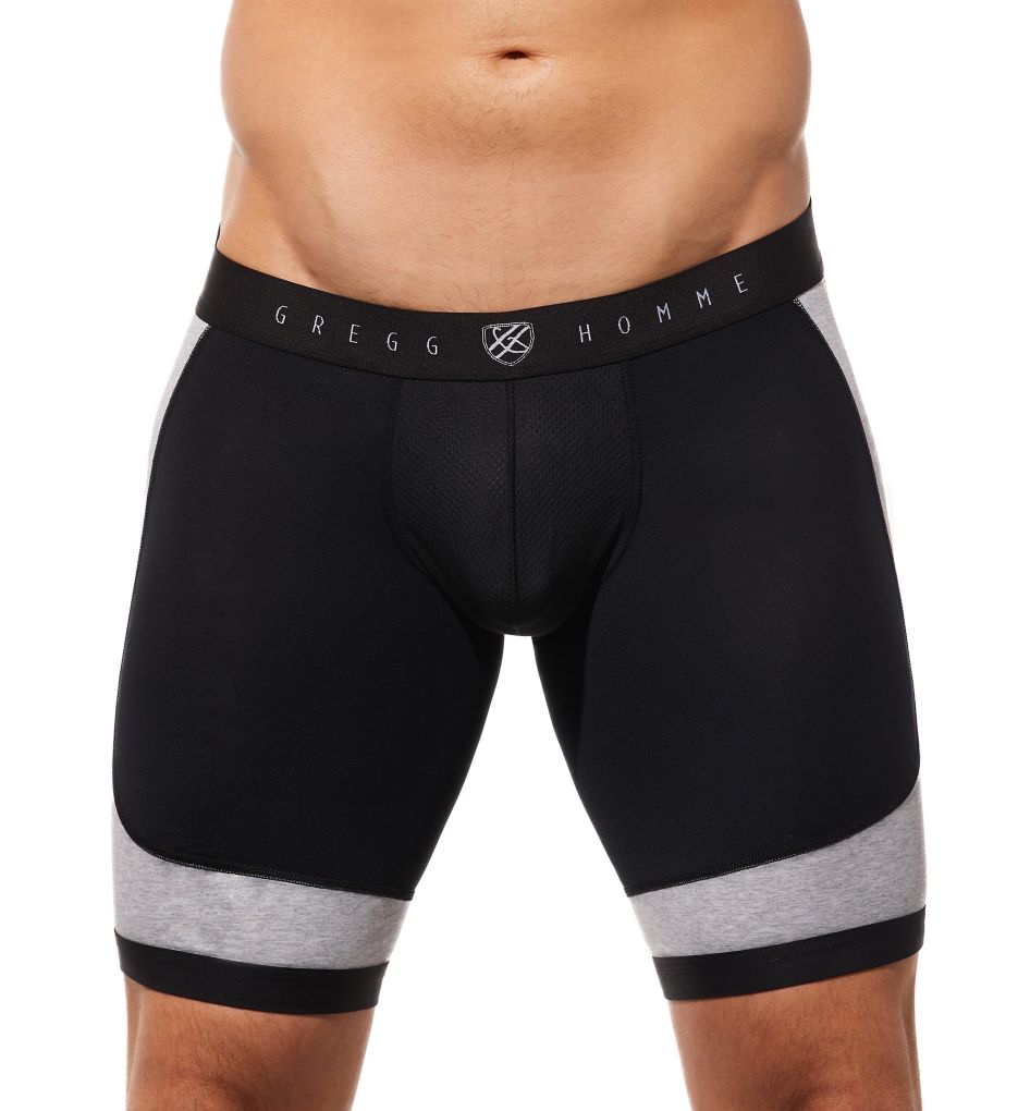 Room-Max Gym Long Leg Enhancing Boxer Brief Black M by Gregg Homme
