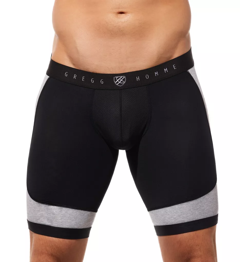 Room-Max Gym Long Leg Enhancing Boxer Brief Black M by Gregg Homme