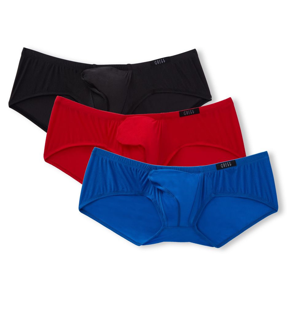 Torridz Hyperstretch Low Rise Trunks - 3 Pack Black/Red/Royal S