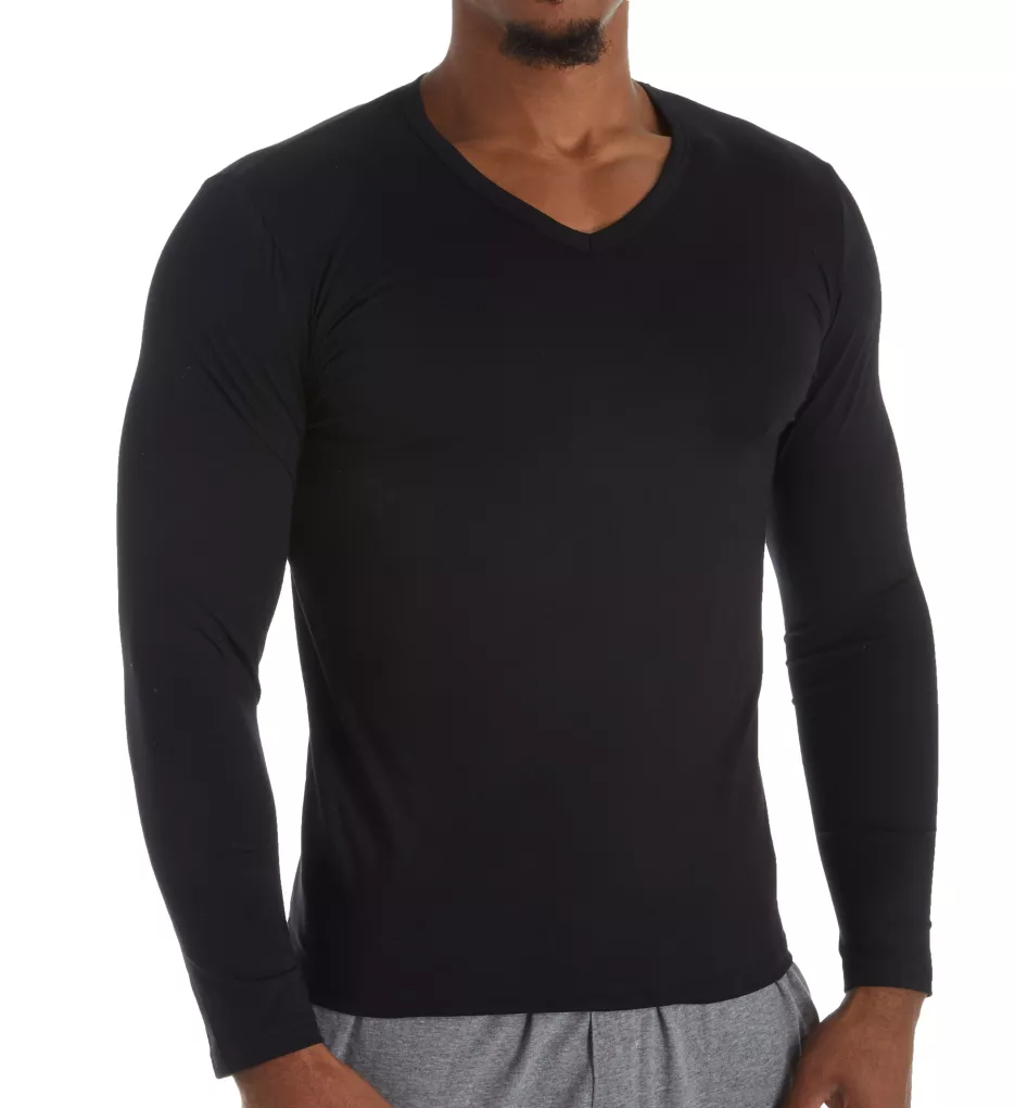 Classic Long Sleeve V-Neck T-Shirt by HOM