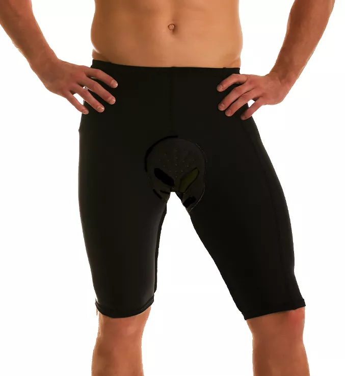 High Compression Padded Cycling Bike Short Black M by Insta Slim