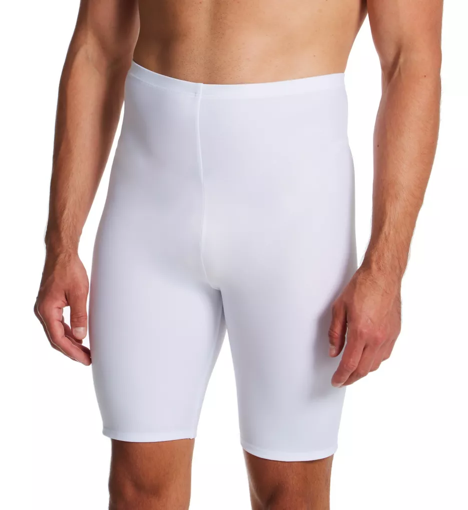 Athletic High Compression Base Layer Short White M by Insta Slim