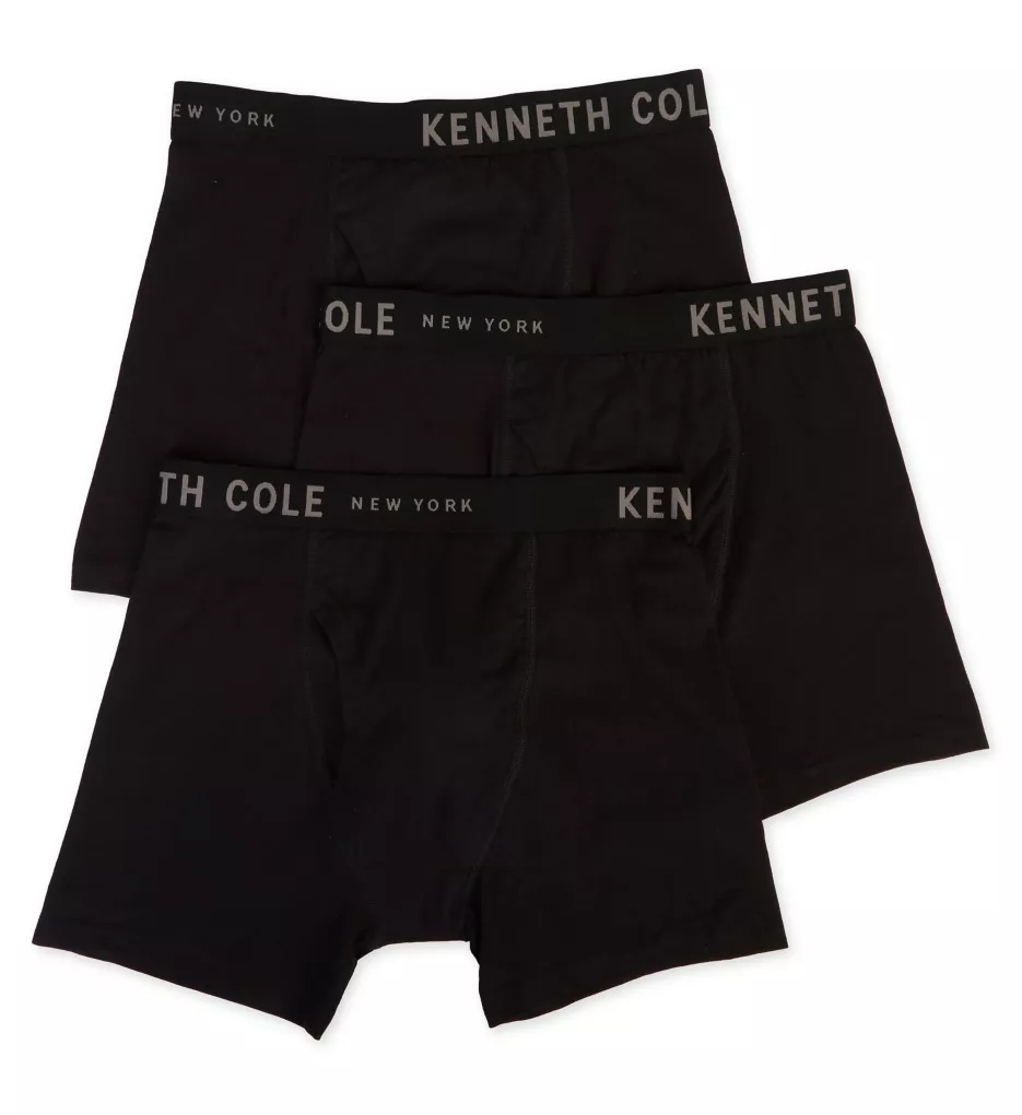 Classic Fit Cotton Stretch Boxer Brief - 3 Pack Black L by Kenneth...