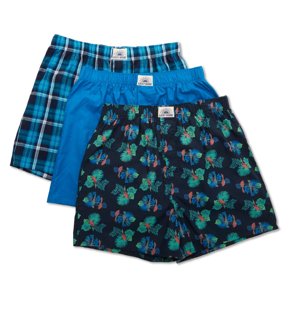 Core Woven Boxers - 3 Pack PMBP1 M by Lucky