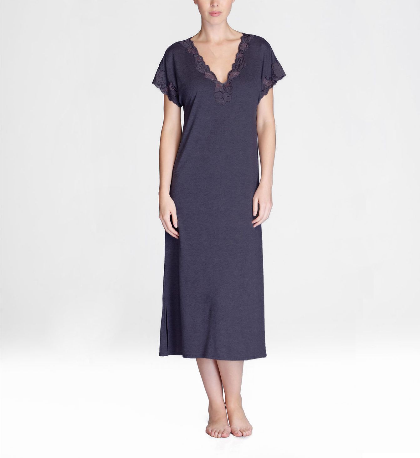 Zen Floral Gown Heather Night Blue XL