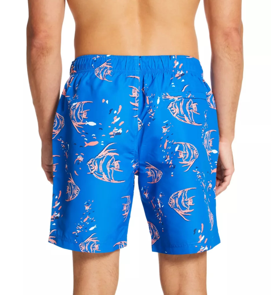 Anchor Print 8 Inch Swim Trunk