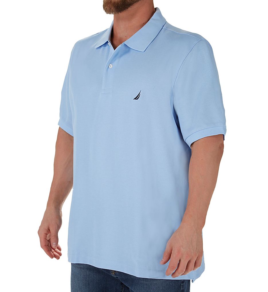 Tall Man Anchor Solid Deck Polo Shirt NooBlu LT