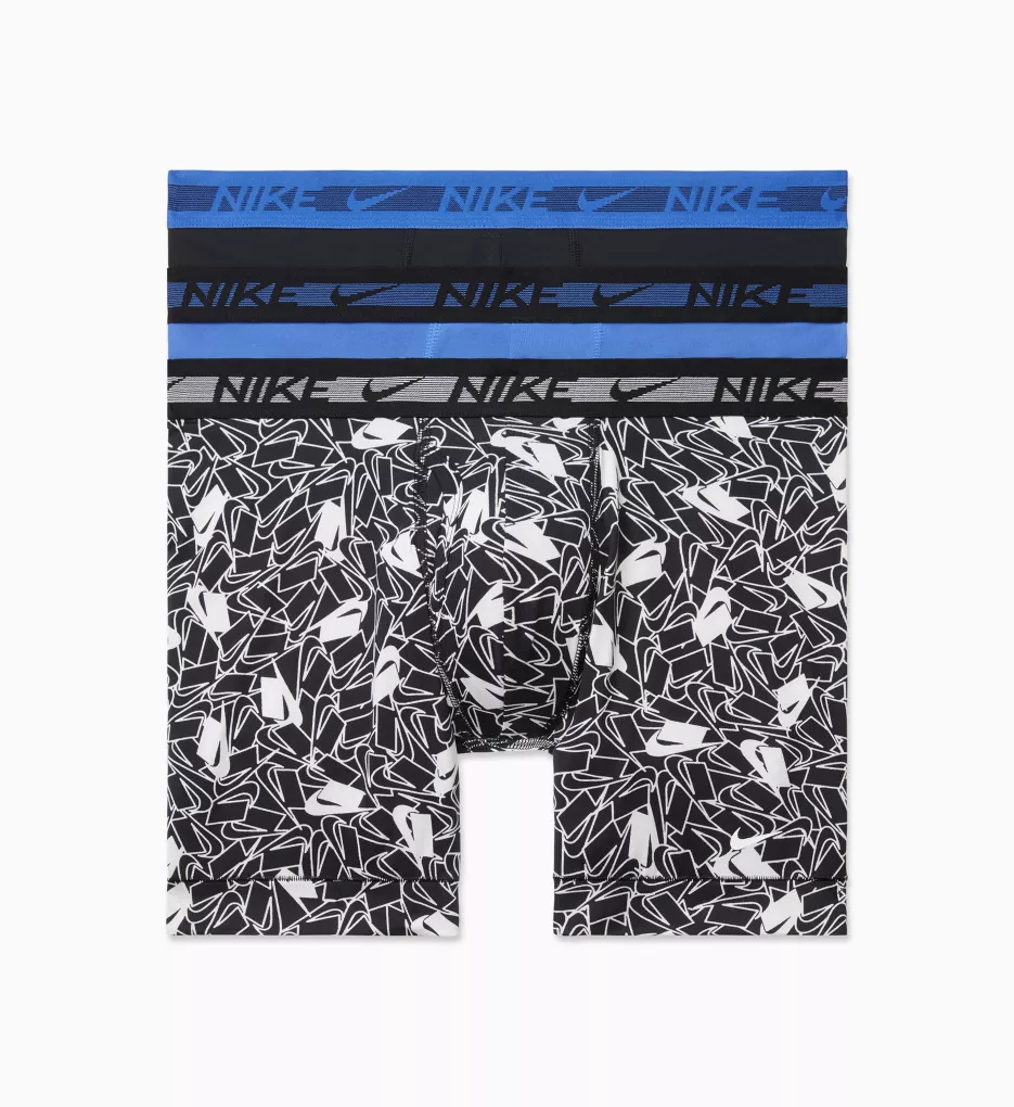 Ultra Stretch Micro Boxer Brief - 3 Pack Stacked Logo Print M by Nike