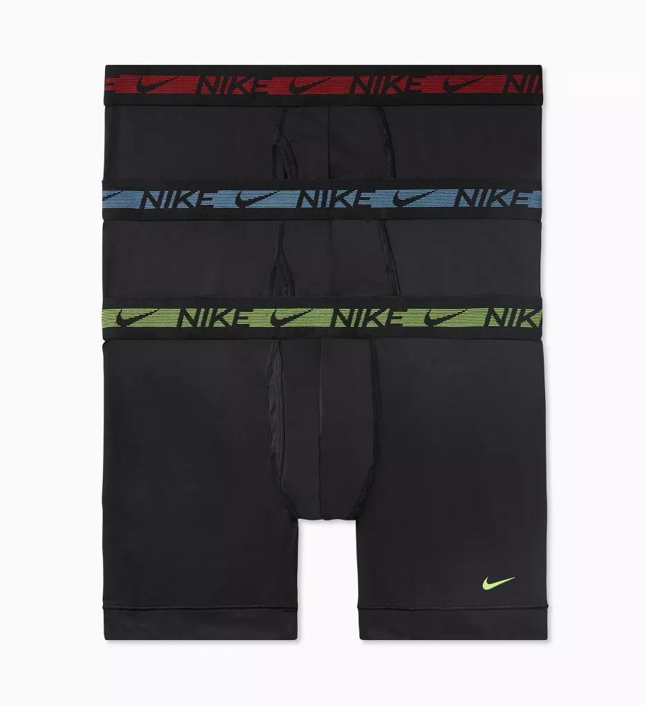 Ultra Stretch Micro Boxer Brief - 3 Pack Volt/Blue/Red L by Nike