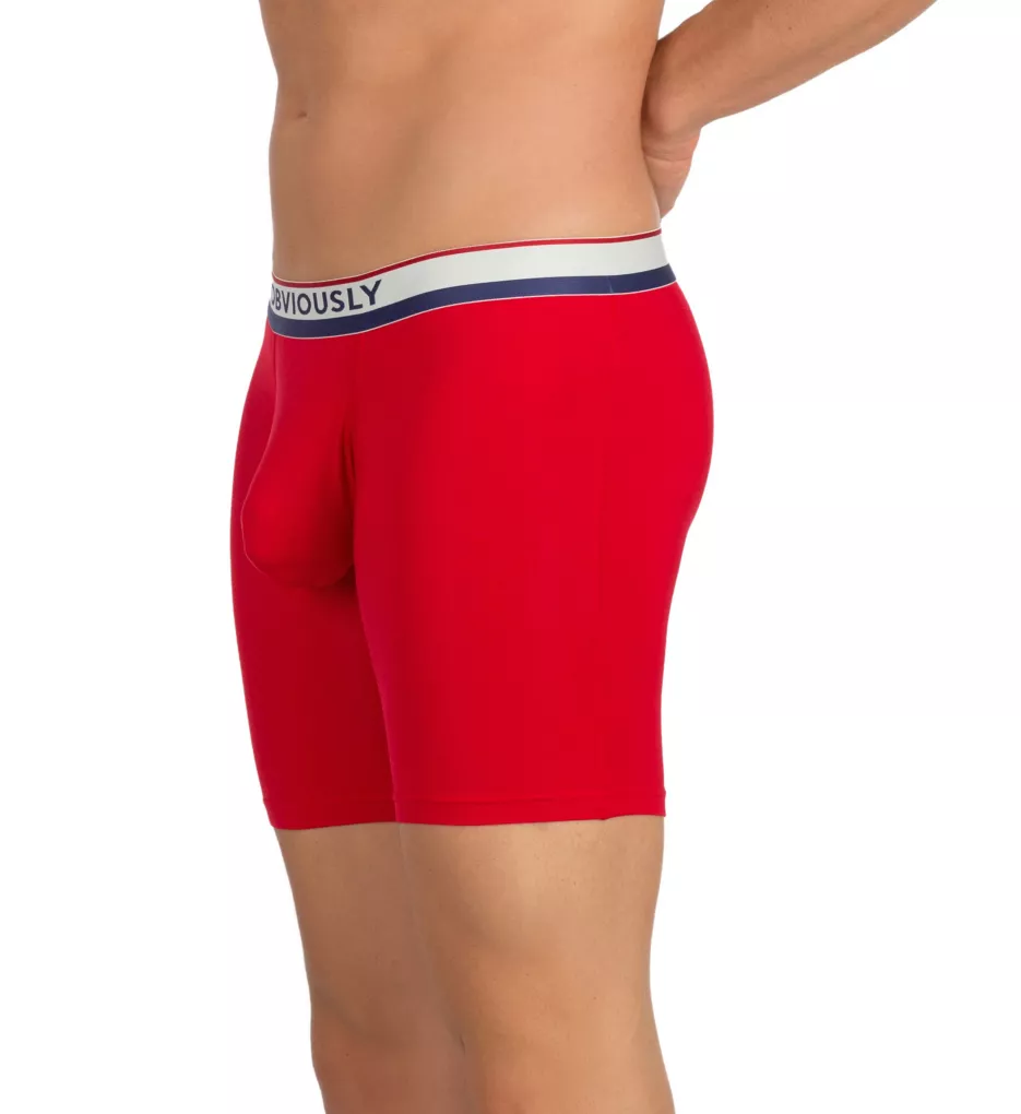 PrimeMan 6 Inch Boxer Brief RED M by Obviously