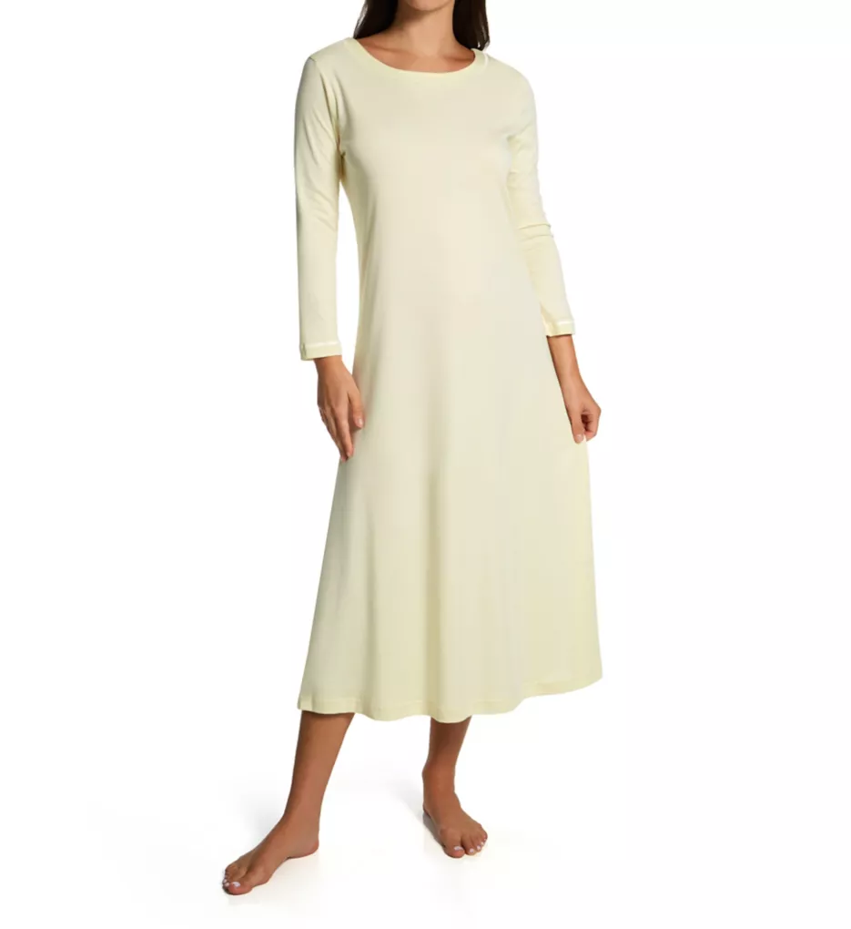 Butterknits LS Long Gown Yellow M