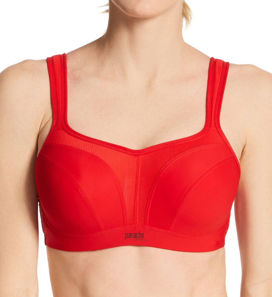 Full-Busted Underwire Sports Bra Fiery Red 38G