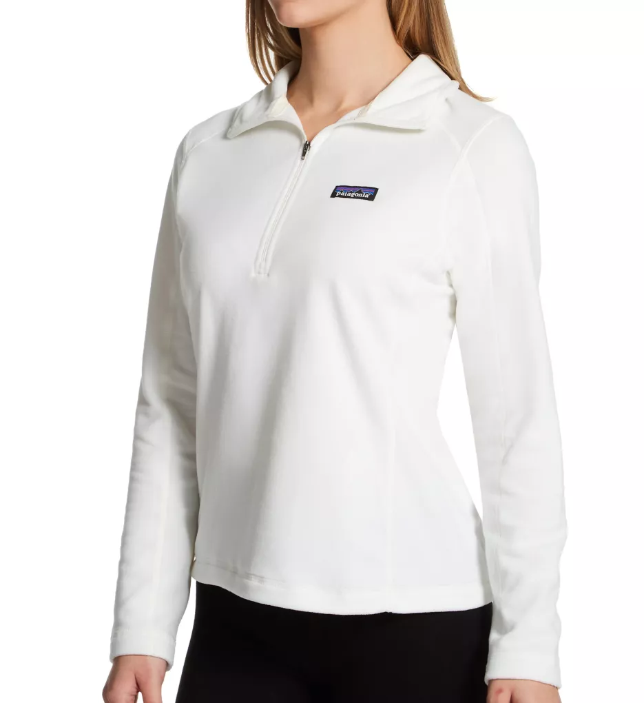 Micro D Microfleece 1/4 Zip Pullover Birch White L