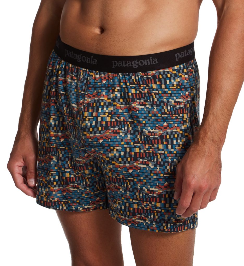 Essential 6 Inch Boxer Fitz Roy Patchwork S by Patagonia