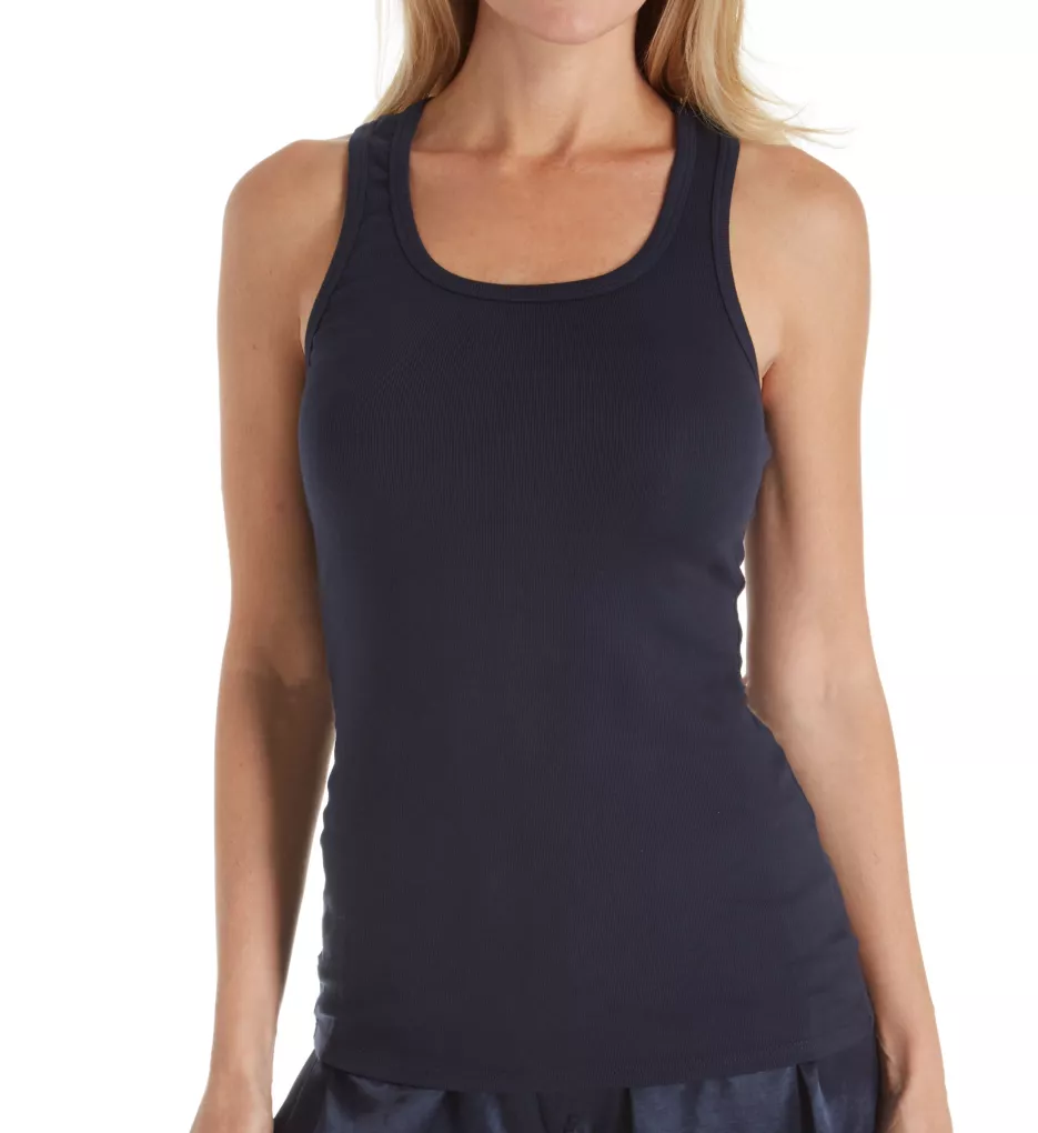 Charlie Racerback Tank Navy XS