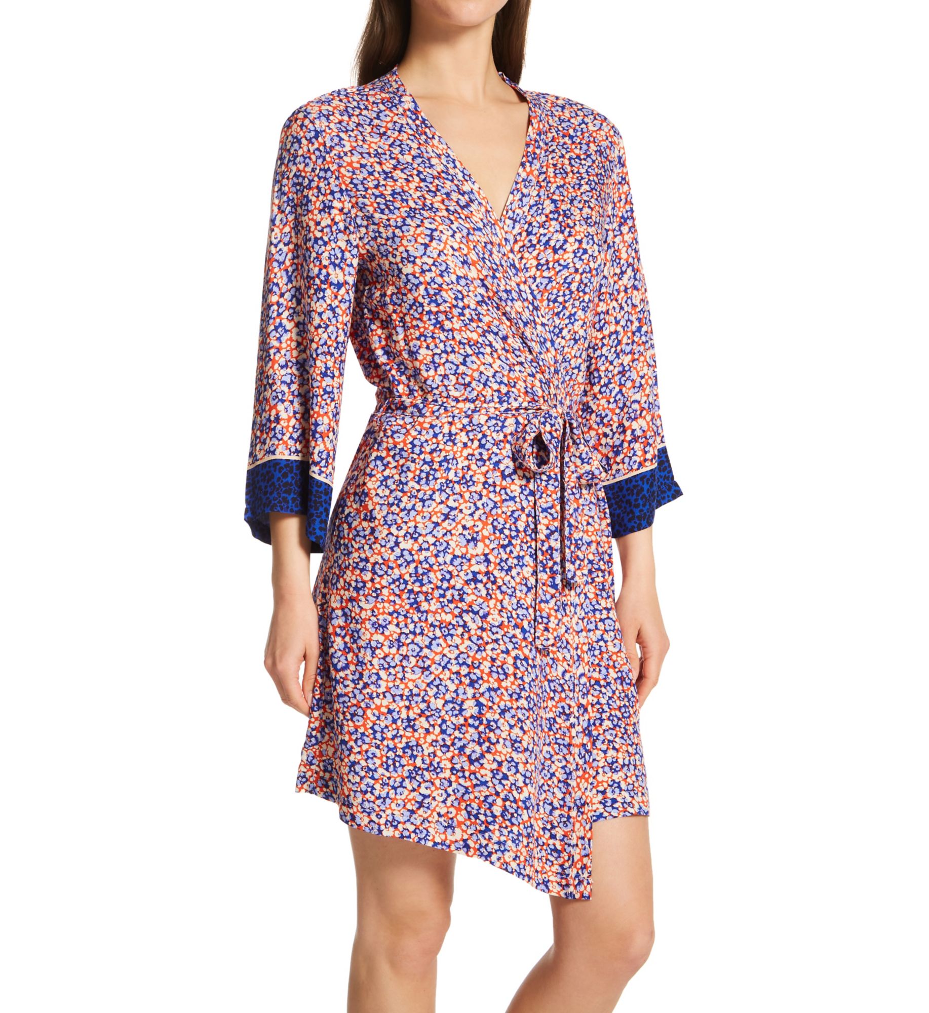 Blueberry Fields Sateen Robe Multi S