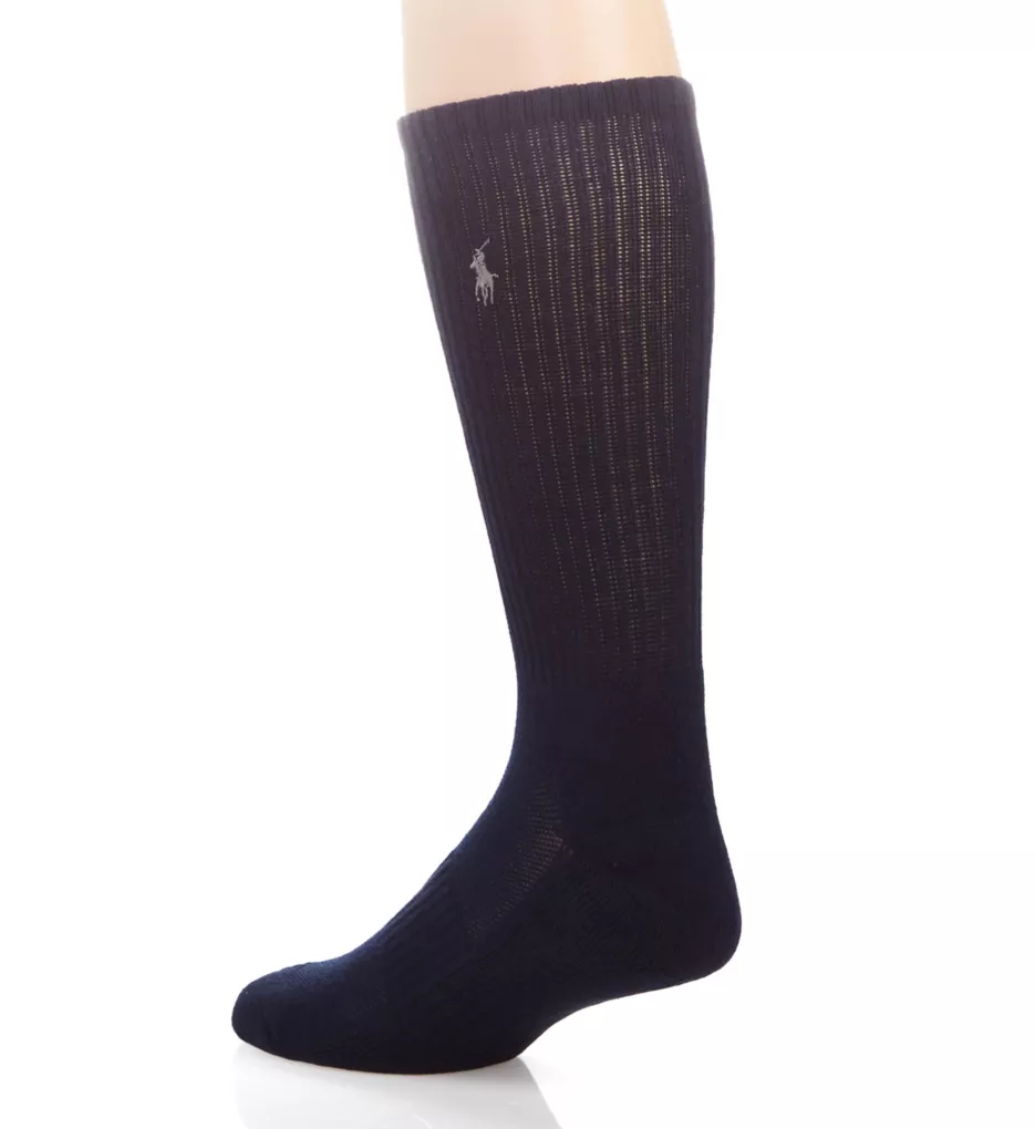 Cotton Crew Sock with Polo Embroidery