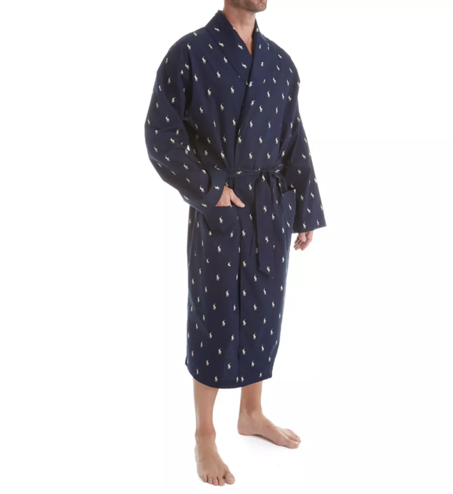 Birdseye 100% Cotton Woven Robe by Polo Ralph Lauren