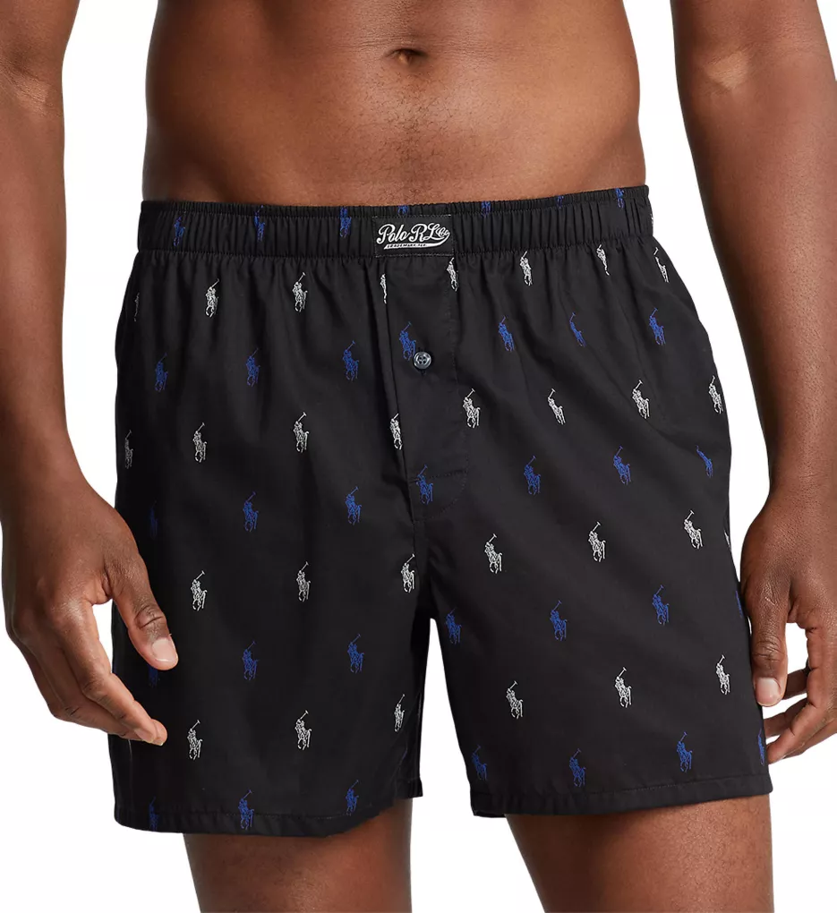 Printed Polo Player 100% Cotton Woven Boxer PBKROY XL by Polo Ralph...