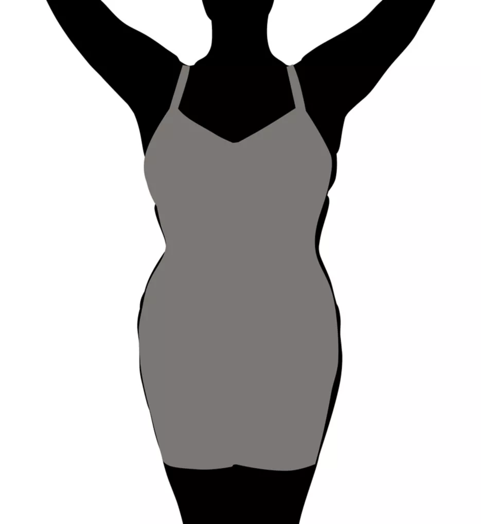 Plus Long Leg Body Briefer with Contour Bands