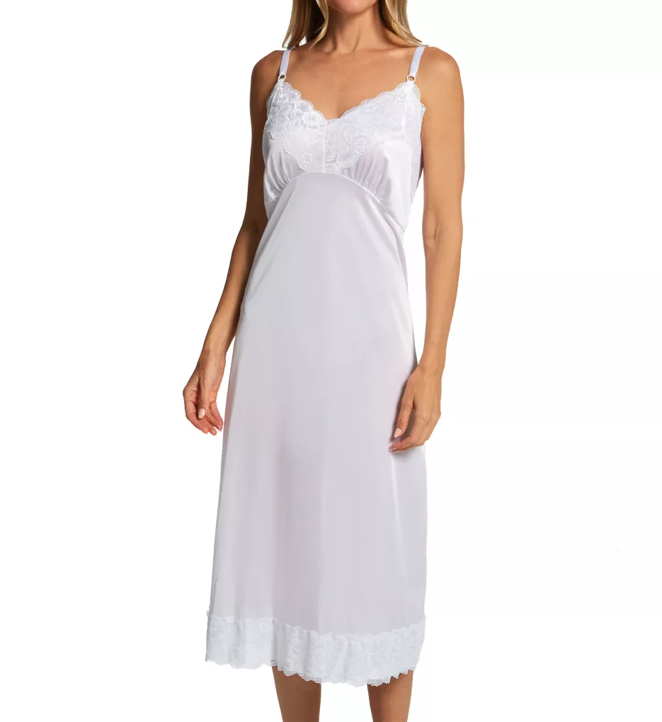 Full Slip With Wide lace White 36