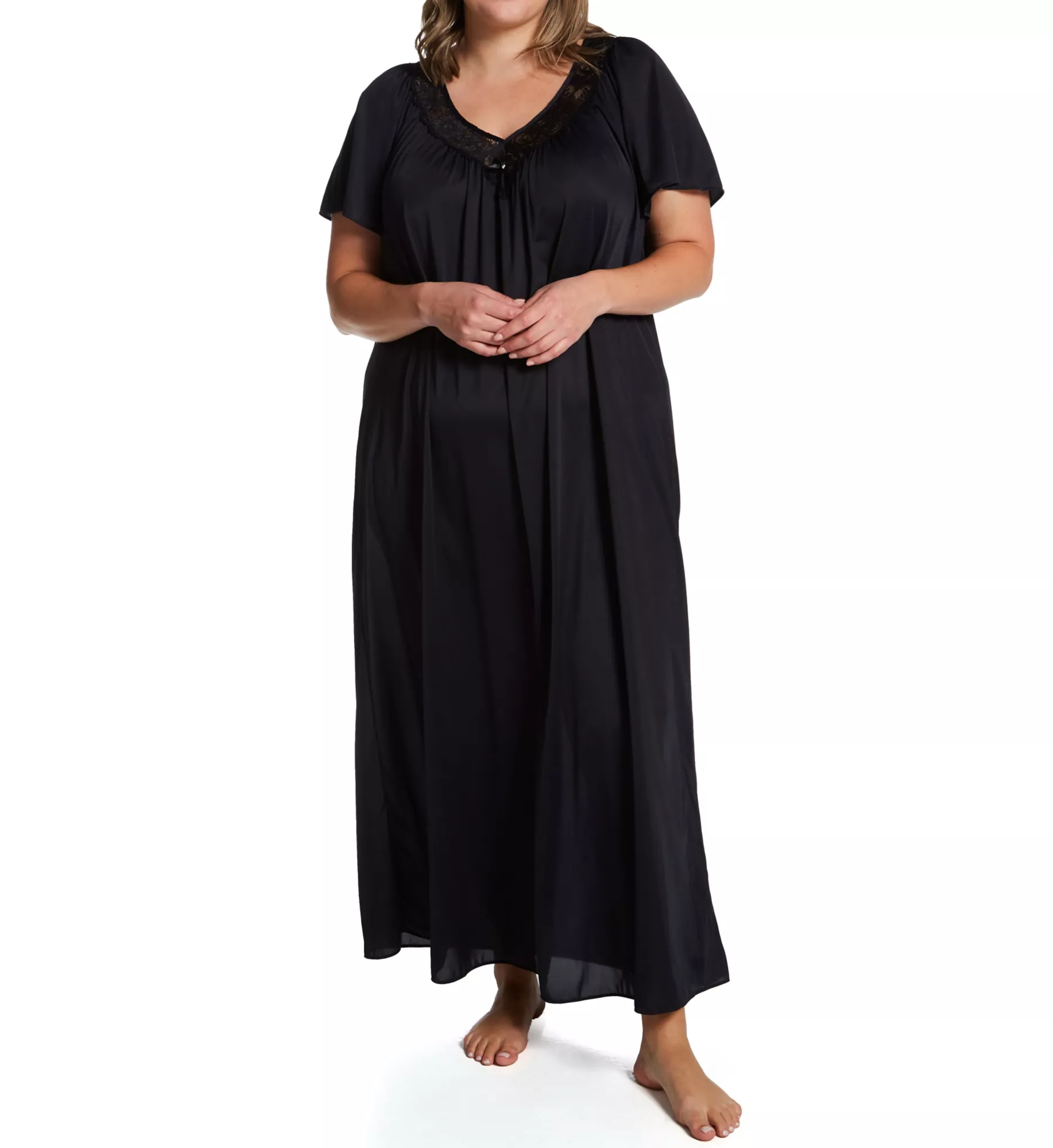 Plus Twilight Long Gown Black 3X