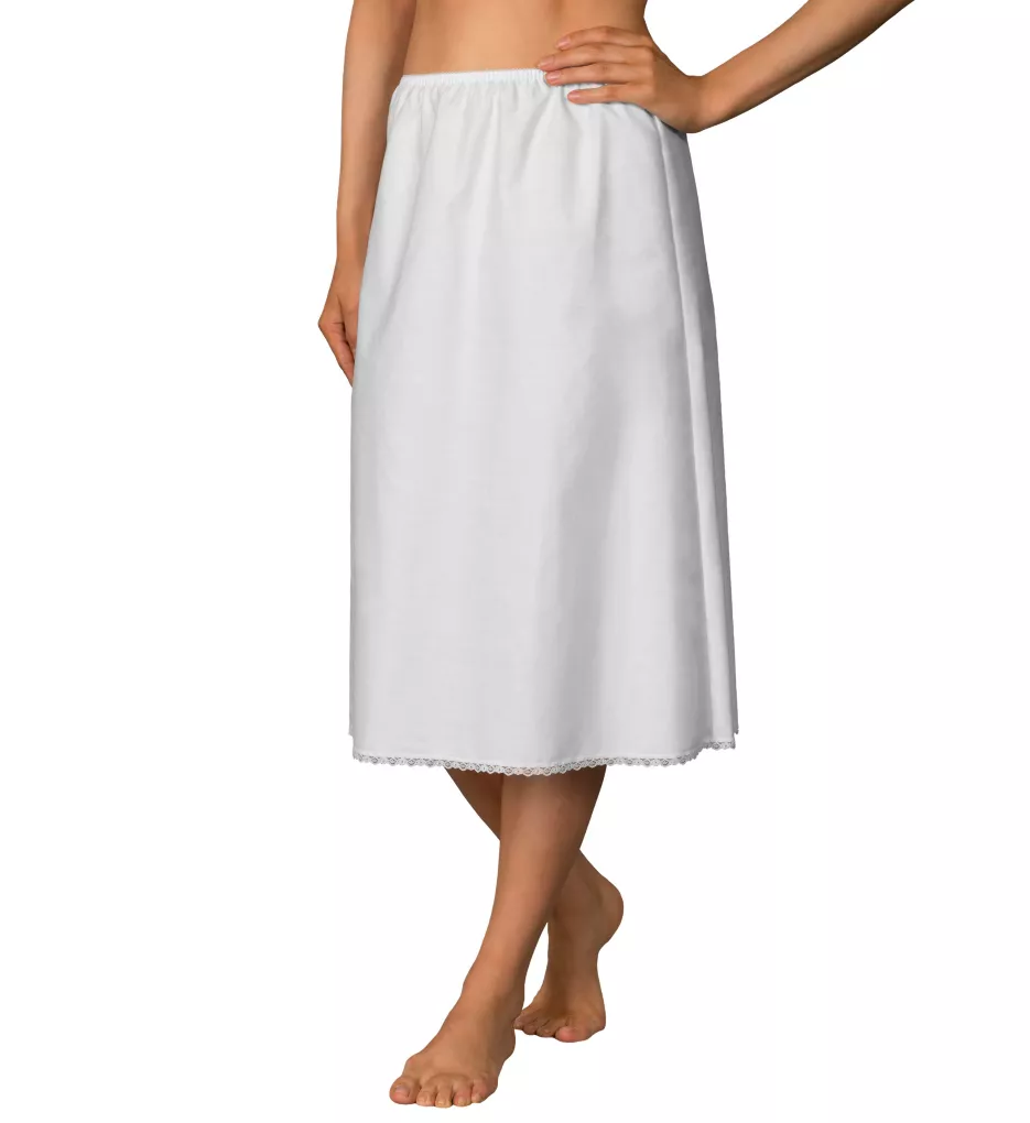 30 Inch Flare Half Slip White L