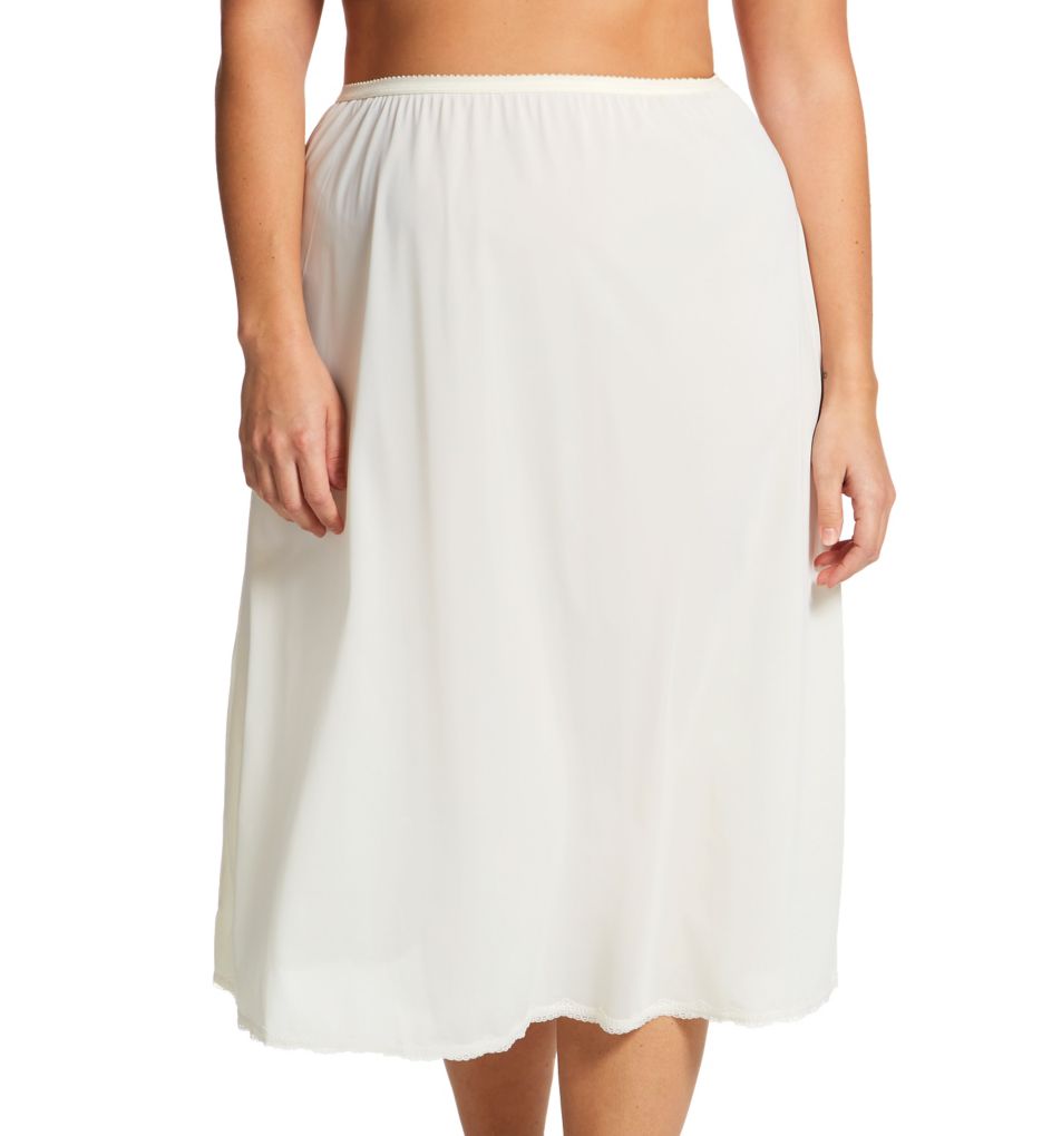 Plus Size 30 Inch Flare Half Slip Ivory 2X
