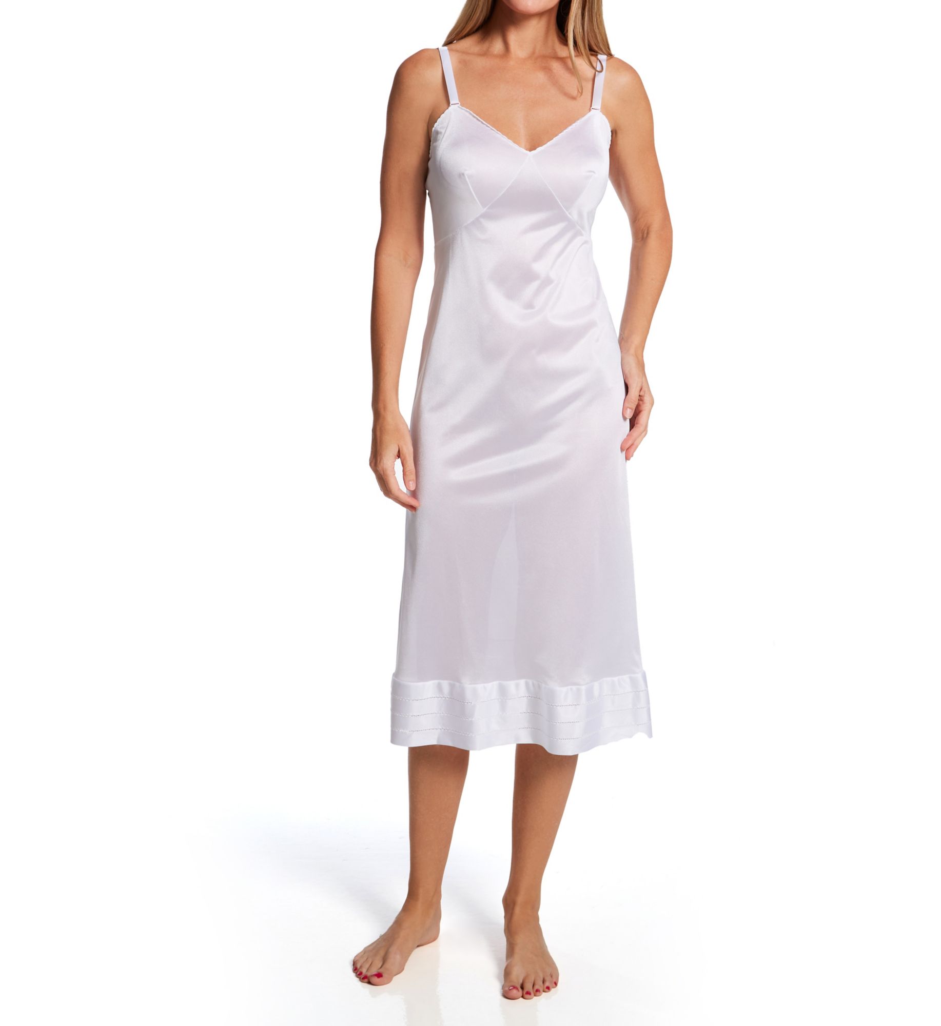 Adjustable Length Full Slip White 40