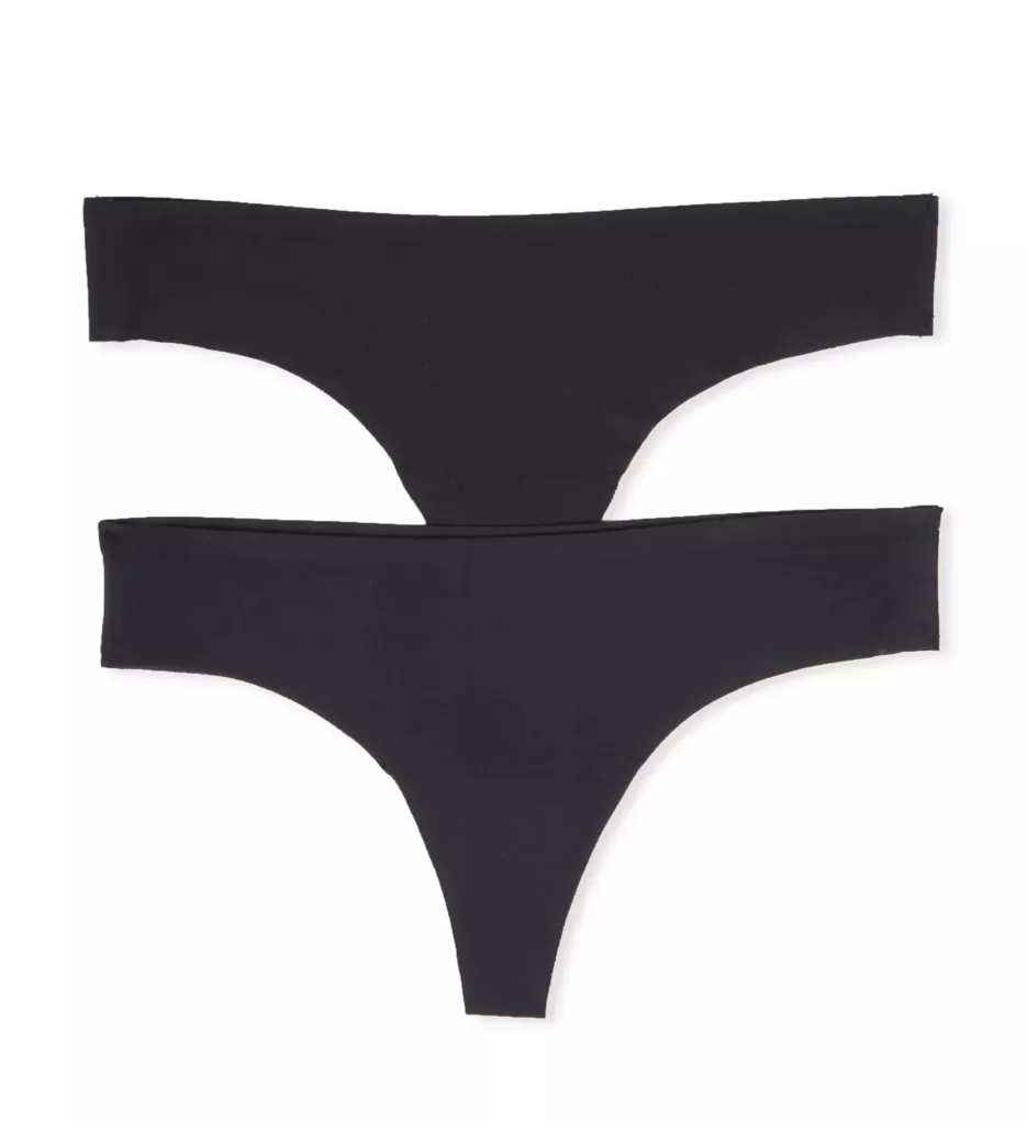No Show Thong - 2 Pack Black Hue/Black Hue XL
