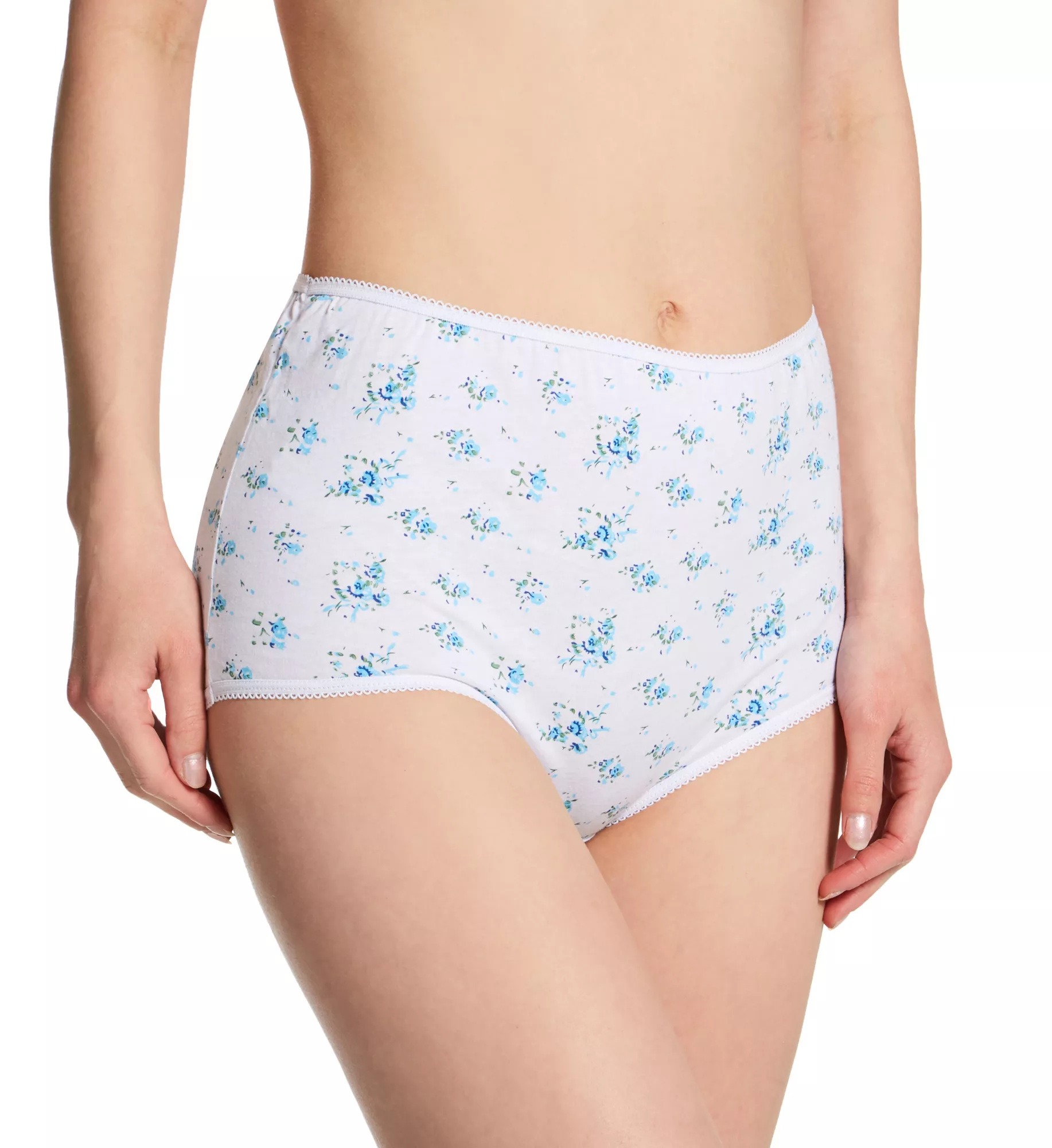 Floral Cotton Brief Panty 6 Pack